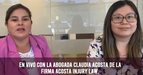 En vivo con la abogada Claudia Acosta de la firma Acosta Injury Law ...